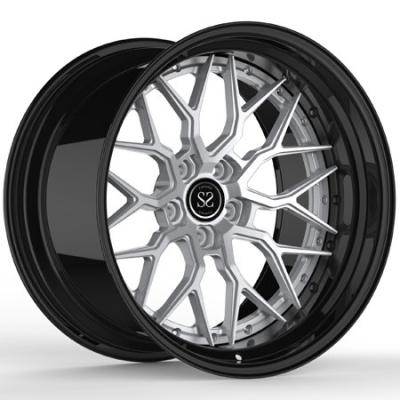 China Center Hyper Black 2 Piece Forged Wheels Barrel Matte Black 19 Inch 19x10 Alloy for sale