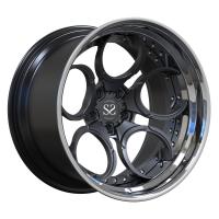 China Polished Lip 2 Piece Gun Metal Disc Aluminum Alloy Forged Rims 350z Car Wheels for sale