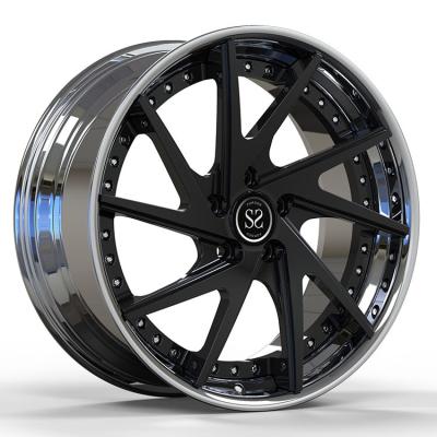 China Custom 2-PC Forged Alloy Rims 20 inches Staggered for Mercedes-Benz C63 5x112 PCD with Lifetime Structure Warranty for sale