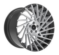China Brushed Center 2-Piece Forged Wheels Multi Spoke Aluminum Alloy Rims for sale