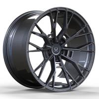 China Super Deep Concave 1 Piece Forged Rims Monoblock Gun Metal Alloy M8 Car Wheels for sale