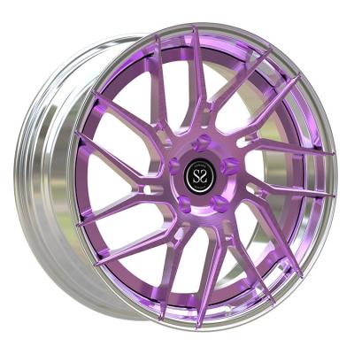China new color center brushed aluminum alloy rims 2 piece 19 20 21 inch rs6 car wheels for sale