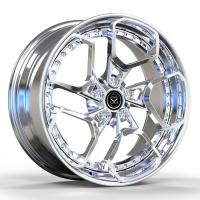 China Fit To BWM M5 F90 5x112 Custom Polish 2-PC Forged Aluminum Alloy Rims Staggered 19 And 20 Inches for sale