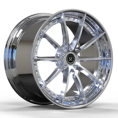 China For Audi RS5  Polish  barrels  2-PC Staggered 19 and 21 inch Sport Car Wheel Rims for sale