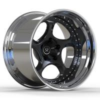 China Polished 21 Inches Ferrari 488 1 Piece Forged Wheels 110mm Cb for sale
