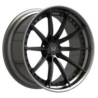 China Custom Black Forged 2 Piece Disc Polished Center Staggered RS6 19 20 21 22 Inch for sale
