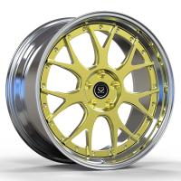 China 21 inch 5*120 2 piece forged deep concave forged wheels rims for luxury cars for sale