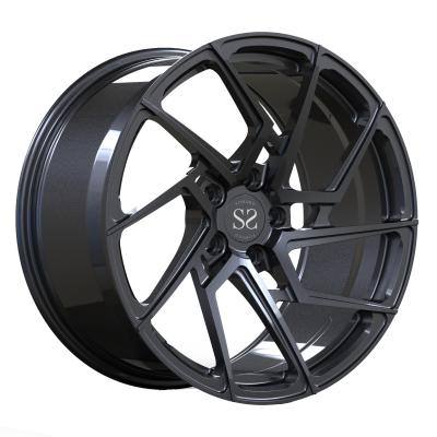China For M3 1 Piece Forged Monoblock Black Car Wheels Alloy Custom Directional Concave Rims for sale