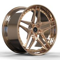 China Alloy 812 Passenger Car Wheels 21x10 Front 22x12 Rear Staggered Forged 2 Piece Custom Rims for sale