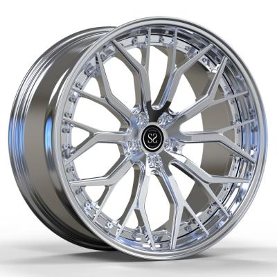China Aluminum RS6 Passenger Car Wheels 22x10.5 Deep Concave Forged 2 Piece Custom Rims for sale