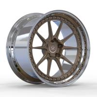 China Custom Forged Rims 19 20 21 22 24 26 Inch Staggered Deep Concave Dish Fit M5 5x112 5x120 2 Piece Forged Wheels for sale