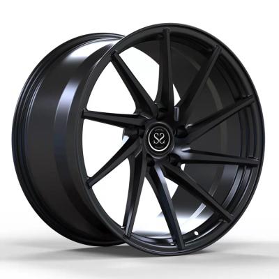 China Gloss black 5 Spokes Forged Wheels Rims 18 19 20 21 22