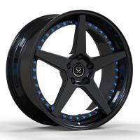 China A6061 T6 Satin Gun Metal 5x130 Wheels For VW 20x9 5x112 5x120 for sale