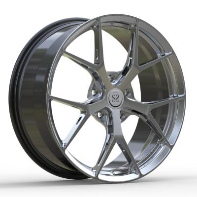 China Staggered Forged Alloy Car Wheels For 718 GT4 5x130 5x112 5x120 5x130 for sale