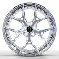 China Polish 2 Piece Forged Rims Taggered 19 21 Inches 5x112 Fit To Audi RS5 for sale