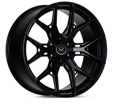 China Satin Black 6-Spoke Forged Alloy Wheels 20-21 Inch 5x112 PCD for Mercedes-Benz C-Class for sale