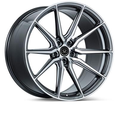 China 5x112 Gun Metal Machined 1 Piece Forged Wheels Staggered Fit To Benz S500 for sale