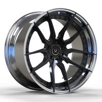China Lamborghini Urus 5x130  2 Piece Forged Wheels Staggered 20 And 22 Inches for sale
