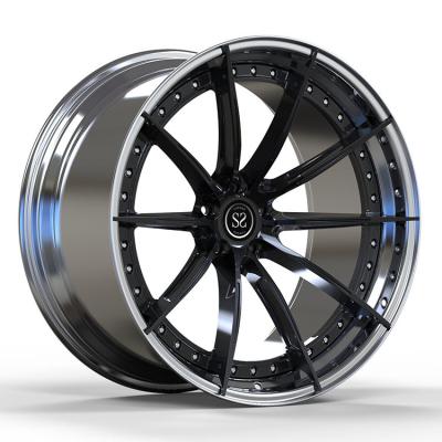 China Lamborghini Urus Polish 2-PC 5 X 130 Alloy Wheels Staggered 19 And 21 Inches for sale