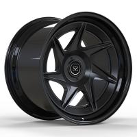 China 20inch 13J Wide Gloss Black 2-PC Forged Aluminum Alloy Rims For Nissan GTR 5x114.3 for sale