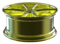 China Lamborghini Urus Brush Gold 2-PC Forged Alloy Rims 5x120 Staggered 21 And 22 Inches for sale
