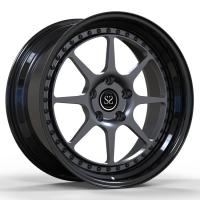 China Forged 2 Piece Barrel Wheels Center Matte Dark Grey 19inch 19x9 20inch 20x11 for sale