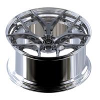 China Custom 6061-T6 Alloy Rims 2-PC Polish Barrel+Gun Metal Disc 5x112 20 21 inches Fit to Audi RS5 B5 for sale