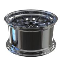 China 2-PC 6061-T6 Aluminum Rims 5x130. Fit to Porsche 991 Polish Barrel Rims for sale