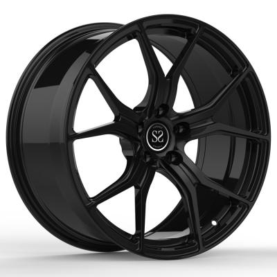 China Alloy Gloss Black Monoblock 1 Piece Forged Wheels 19inch Staggered 19x8.5 19x9.5 For Series3 G20 for sale