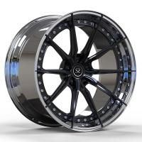 China Polish Barrel+Black Disc 19 20 21 22 inch 2-PC Forged Rims Fit to BMW X6 5x112 5x120 for sale