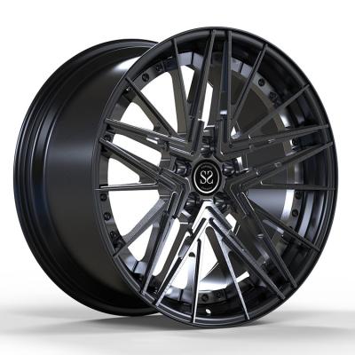 China VIA/JWL Standard Black Brushed 21X10 And 21X11 Custom 2-PC Rims For BMW M5 2025 -75-90 ET for sale