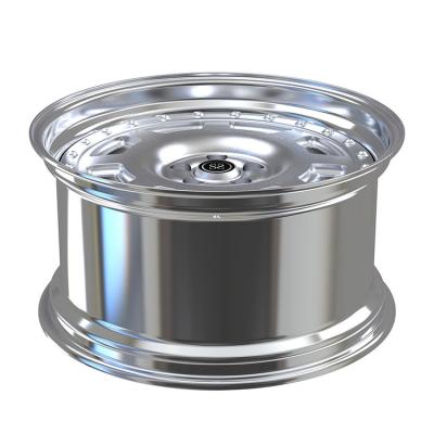 China 19x9.5 and 20x10.6 Polished Custom 2-Piece Forged Wheels with Custom PCD and Lifetime Warranty for sale