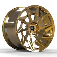 China Gold Custom Ferrari Forged Wheels 2-PC Forged Aluminum Rims 20inch for sale