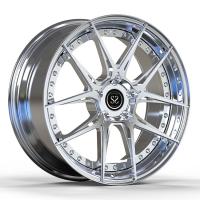 China Polish 22 Inch Ferrari Forged Wheels 2-PC Rims 5x120 for sale