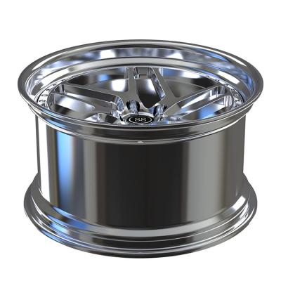 China 7Jx18 Chrome 2-PC Forged Rims for Toyota Yaris XP210 for sale