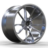 China Brushed Gun Metal Wheels Forged 1 Piece For 911 Staggered 21inch for sale