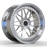 China Dodge Challenger 2 Piece Forged Brushed Polished Wheels Car Rims 20 Inch Concave for sale