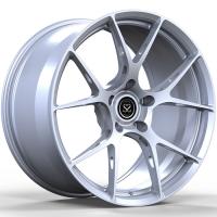 China Matt Silver Porsche Forged Wheels 22 Inches Custom Rims 5x130 for sale