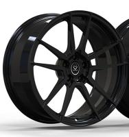 China Gloss Black Audi Forged Wheels 21 Inches 139.7mm Pcd Two Piece for sale