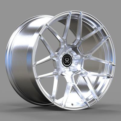 China SSJK1026 Polish 1-Piece Forged Wheels Monoblock Rims  5x114.3 22 Inches for sale