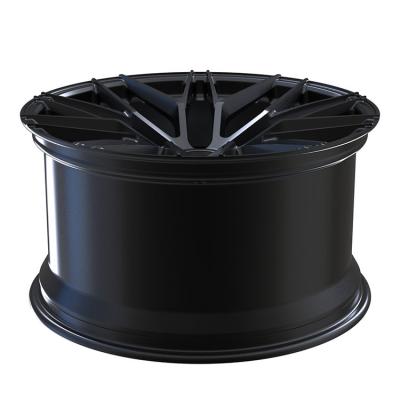 China 6061-T6 1 Piece Alloy Rims Gloss Black 5x112 20inch Elegant Shiny Finish for sale
