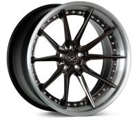 China Forged Vossen EVO2 3 PC Rims 24inch For RS5 Luxury Car Black Polished Wheels for sale