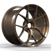 China Forged Center Lock Rims 19inch Satin Bronze for sale