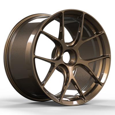 China Forged Center Lock Rims 19inch Satin Bronze for sale