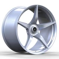 China Ferrari F8 Silver Custom Center-Lock Forged Rims 21x9.0 and 22x12 for sale