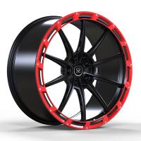 China Satin Ring 1 Piece Forged Wheels Monoblock Staggered 20 Inches 5x130 for sale