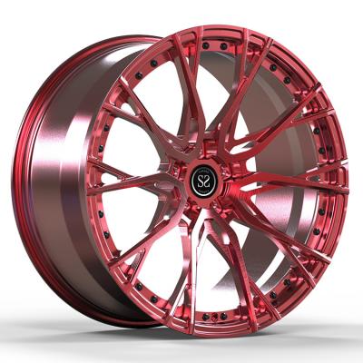 China Lamborghini 24 23 22 21 20 139.7mm PCD 2 Piece Forged Wheels Bolt Pattern 5x120 5x114.3 for sale