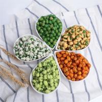 China Vegan Wasabi Flavor Coated Fried Green Peas Snack BEC Certificated for sale