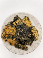 China Black Gold Guoba Salted Egg Yolk  And Pork Floss Flavor Rice Cracker Mix Crispy Rice Fried Rice Crust for sale