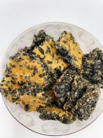 China Black Gold Guoba Salted Egg Yolk  And Pork Floss Flavor Rice Cracker Mix Crispy Rice Fried Rice Crust for sale